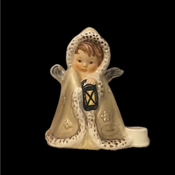 Goebel | Accents | Goebel Robson Angel With Lantern Gold Robe Hooded ...
